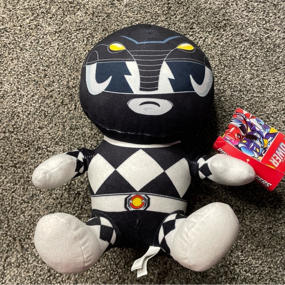 Hasbro | Toys | Black Power Rangers Plush Toy Factory Doll Figure ...